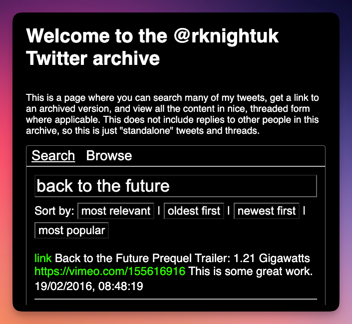 Twitter Backup and Archiving Options • Robb Knight